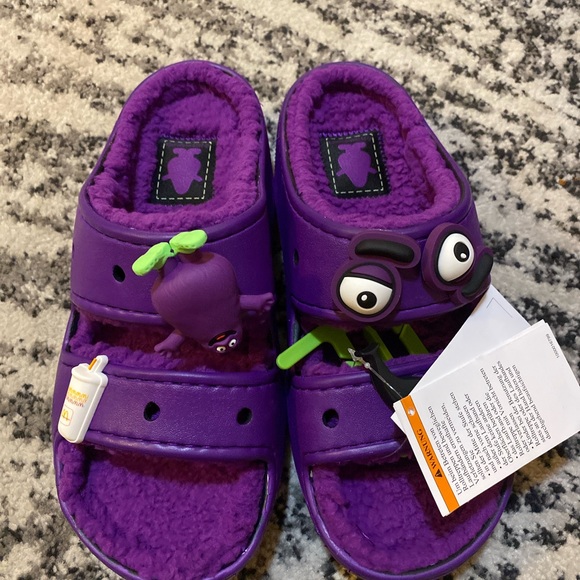 CROCS | Shoes | Mcdonalds X Crocs Grimace Cozzzy Sandal | Poshmark